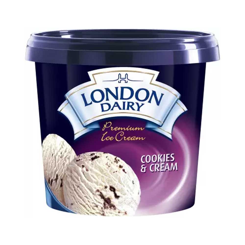 London Dairy Cookies&Cream 1000ml – Chennai Grocers