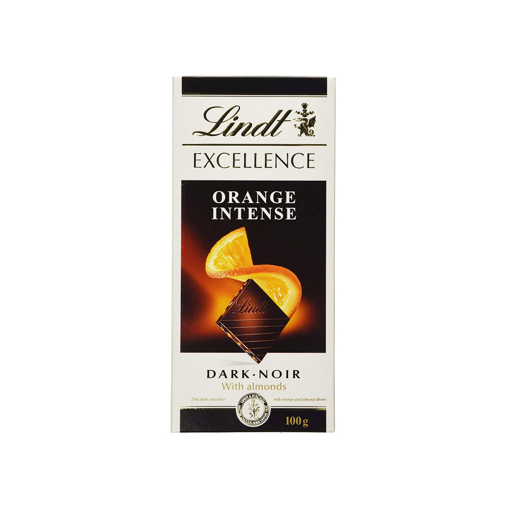Lindt Excellence Orange Intense Dark Chocolate 100g – Chennai Grocers